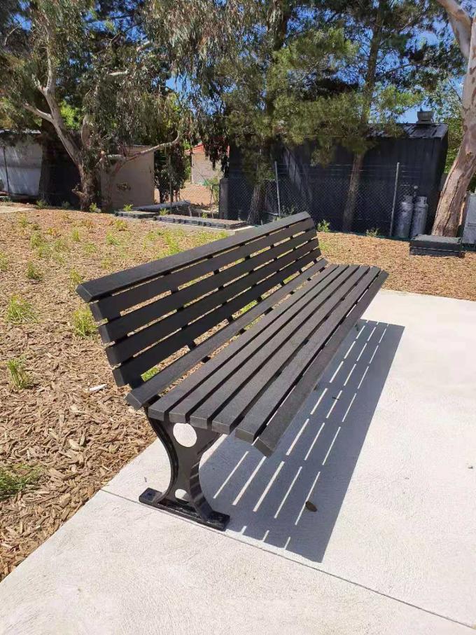 Outdoor Furniture Composite Wood Long Bench Seat Public Park Garden ...